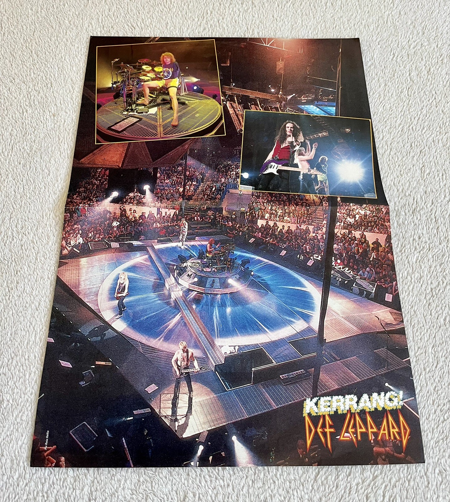 DEF LEPPARD 1990s Metal Rock UK Poster Music Magazine Kerrang | eBay
