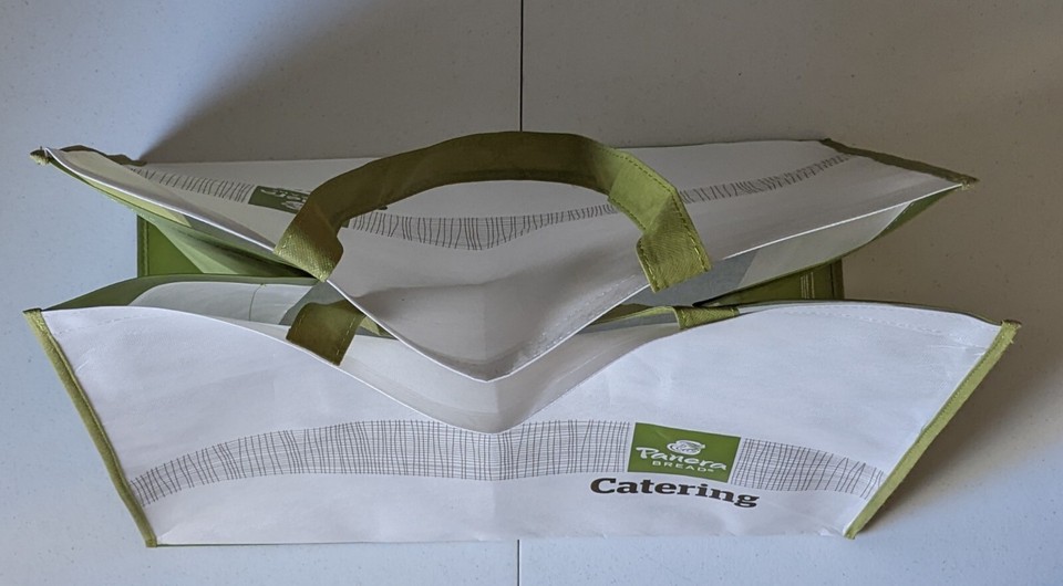 Panera Bread Catering Tote 21 x 12 x18 VERY LARGE Reusable Grocery ...