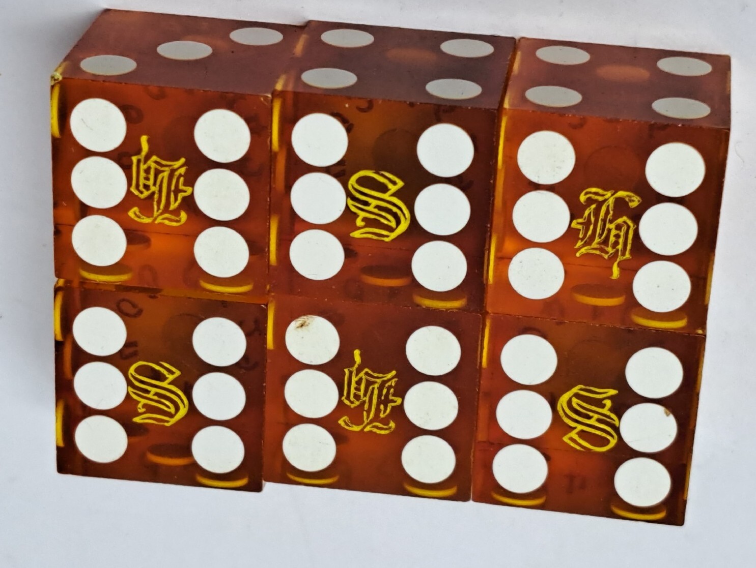 Vintage HC Edwards Hard True Square Dice - Bryant 9-2082 Box of 6 ...