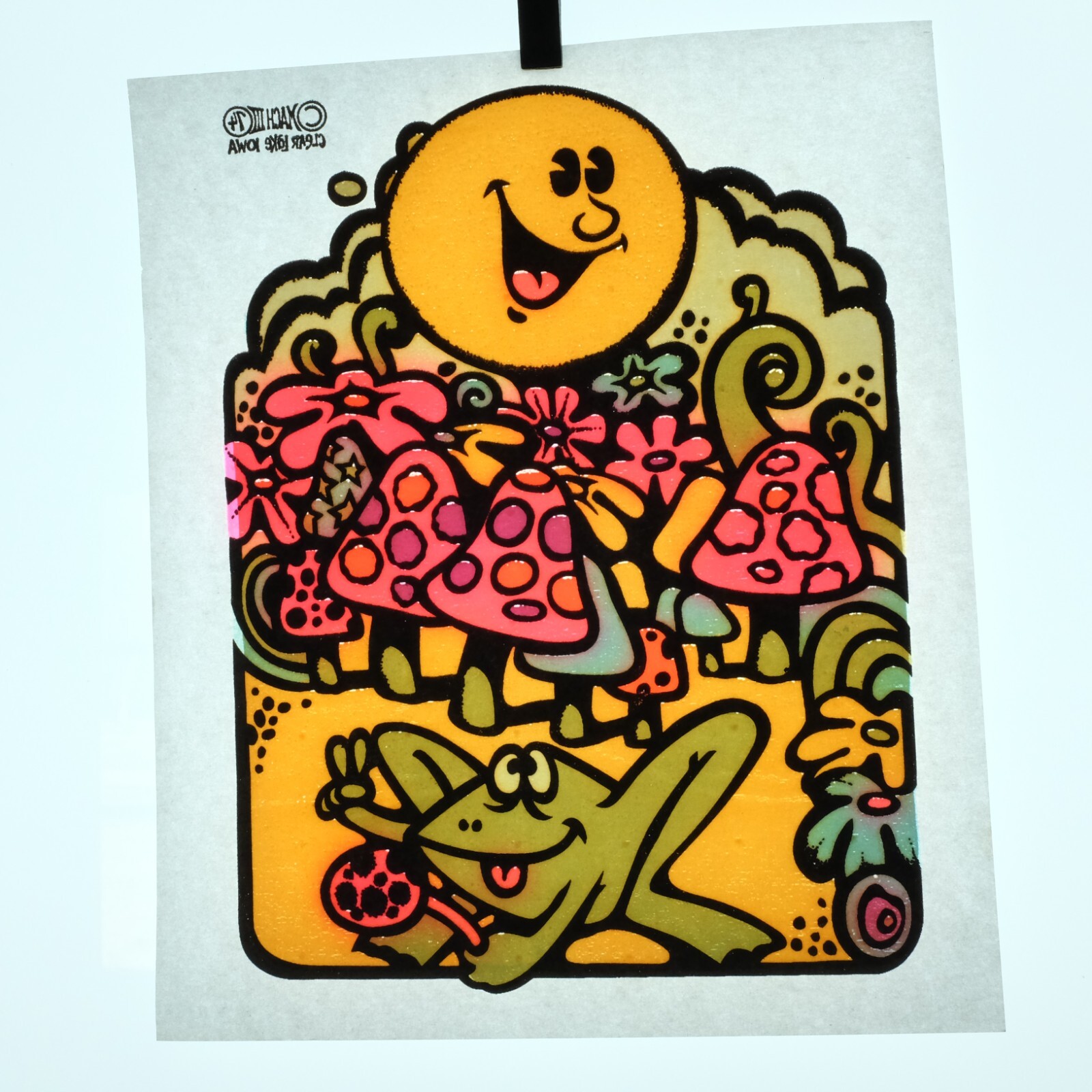 Authentic VINTAGE Peace Frog Transfer Iron On | eBay