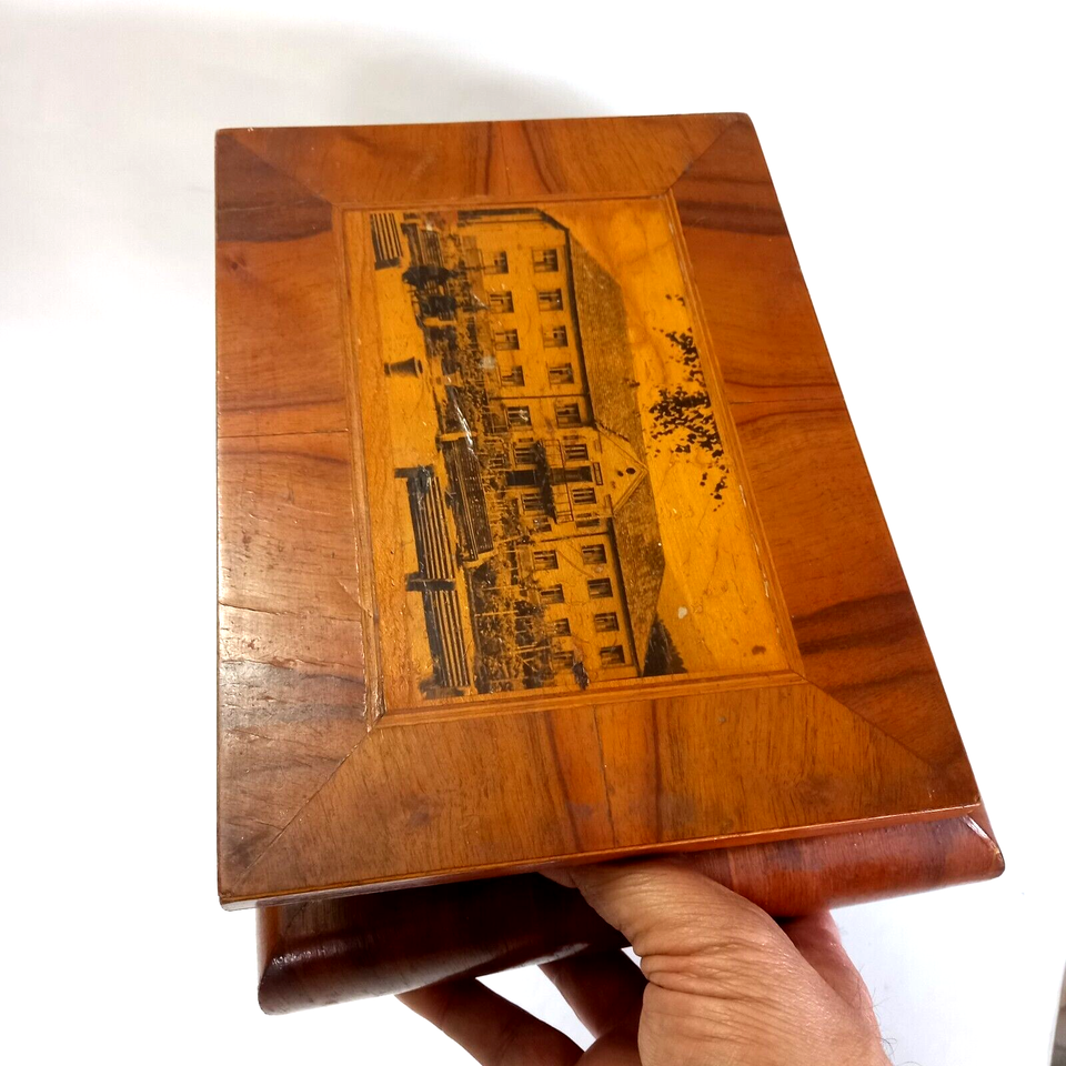 Antique 19th Century Victorian Jewelry Wooden Box Storage Box Handmade ...