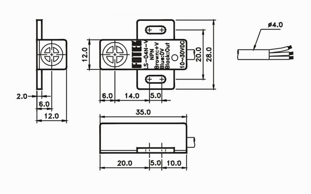 Fotek Ls-04n Proximity Sensor LS04N 10-30vdc for sale online | eBay