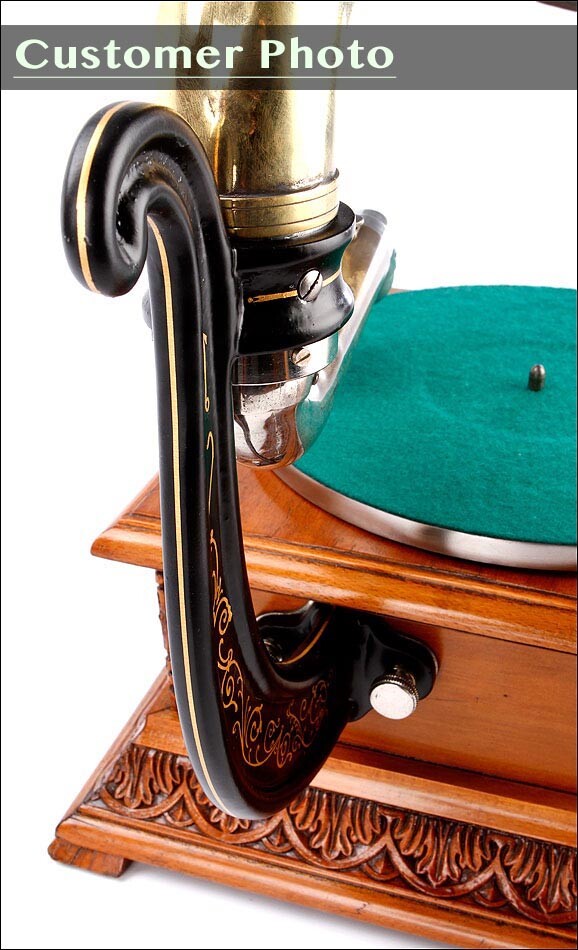 PRE CUT BACK BRACKET WATER SLIDE DECAL for PATHE PATHEPHONE 4 PHONO ...