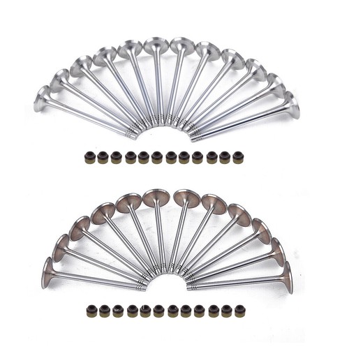 24x Intake & Exhaust Valves Set For VW Audi A4 S4 S5 A6 A7 A8 Q5 Q7 3.0 ...