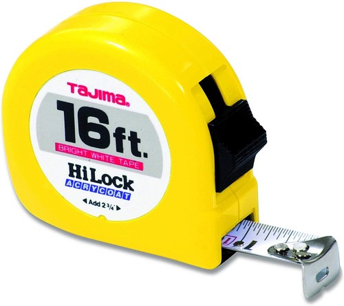 Tape Measure 16 Ft X 1 Inch Hilock Measuring Tape With Durable Abs Case ...