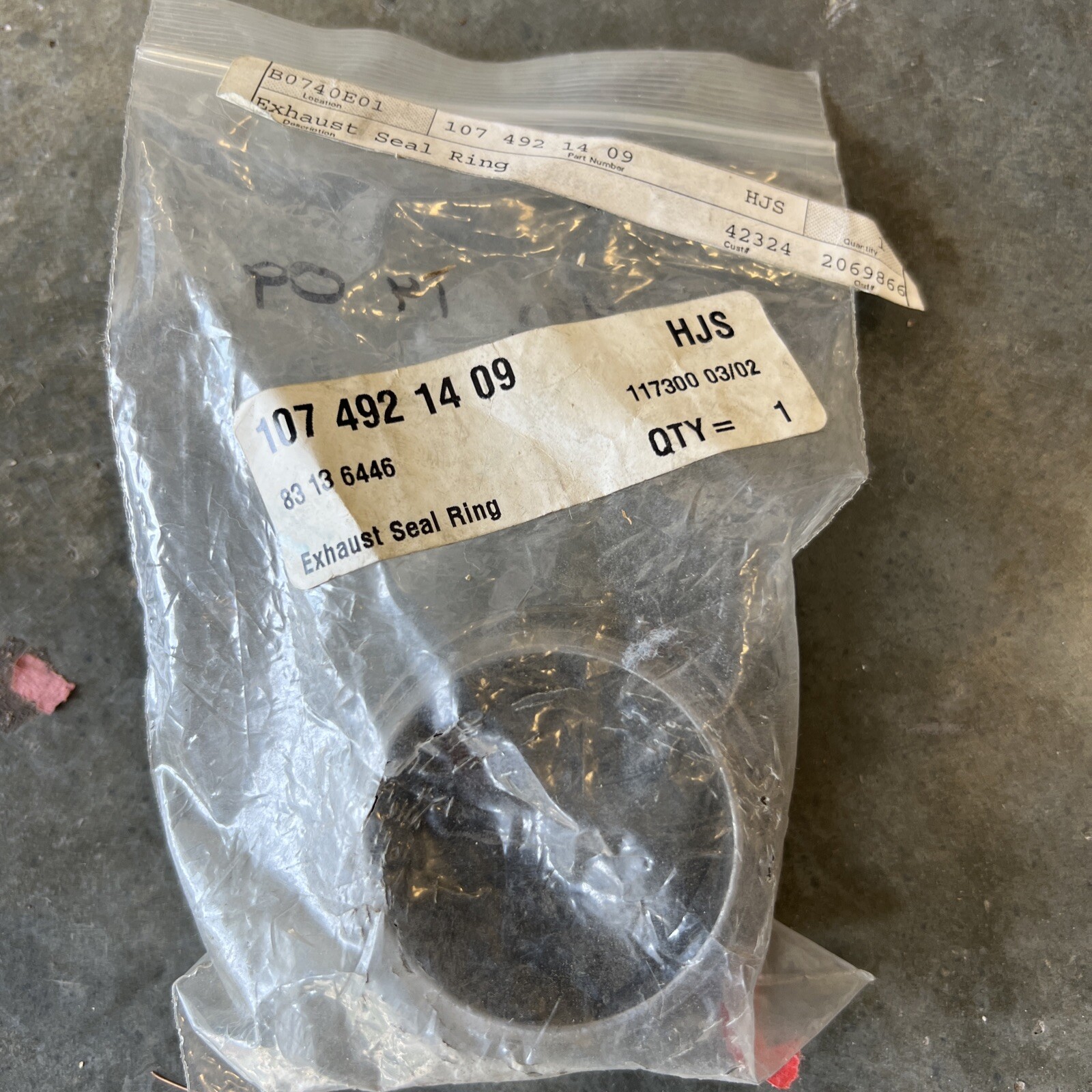 MERCEDES BENZ EXHAUST FLANGE 1074921409 EXHAUST SEAL RING | eBay