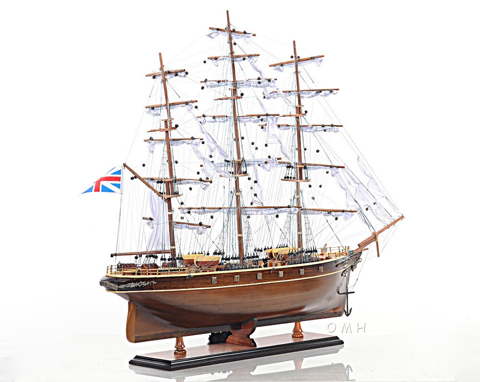 Cutty Sark Wooden Tall China Clipper Ship Model 34" Fully Assembled ...