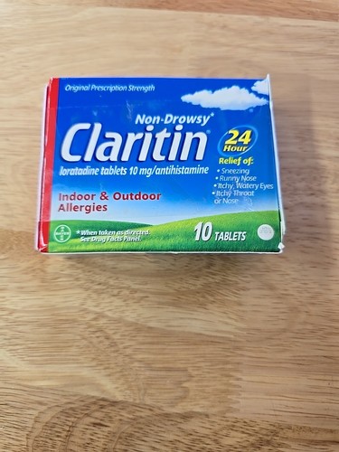 Claritin Non-Drowsy Antihistamine Sealed 10mg 20 Tablets TOTAL Exp: 10/ ...