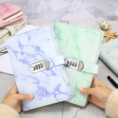 A5 Notebook Note Book Password Code Lock Stationery Journal Dairy ...