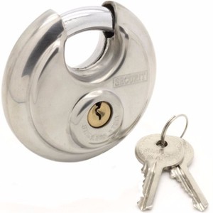 10x PREMIUM SECURIT™ BRANDED KEYED ALIKE DISC PADLOCKS SET STAINLESS ...
