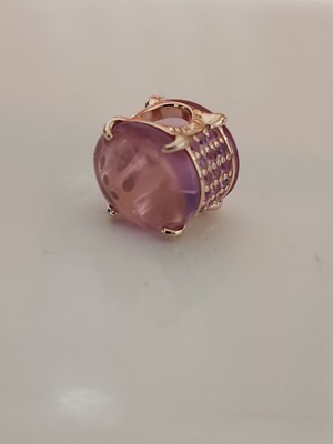 AUTHENTIC PANDORA PINK OVAL CABOCHON CHARM #789309C02 | eBay