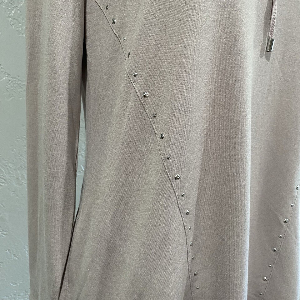 Belldini Faux Hoodie with Pockets, Medium, Studded, NWT, See Photos | eBay