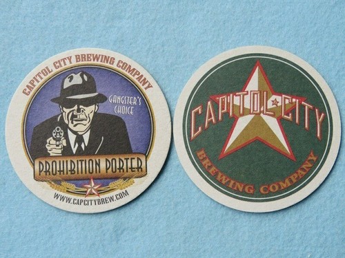 Beer Bar Coaster ~ CAPITOL CITY Brewing Co Gangster's Choice ...