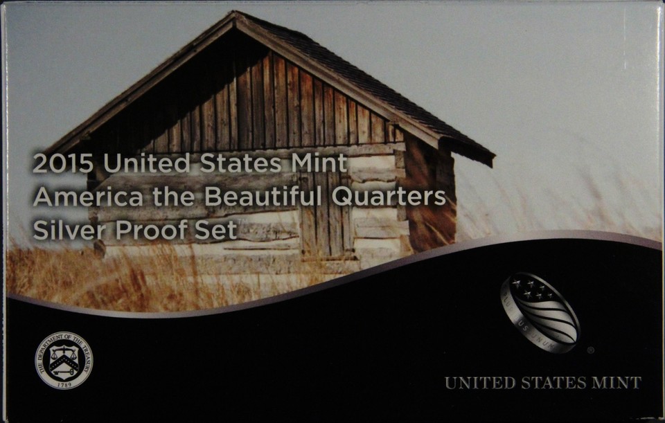 2015 US MINT America the Beautiful SILVER PROOF SET 5-Coins IN OGP ...