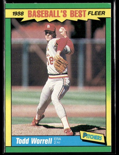 1988 Fleer Baseball's Best Sluggers vs. Pitchers #44 Todd Worrell Card ...