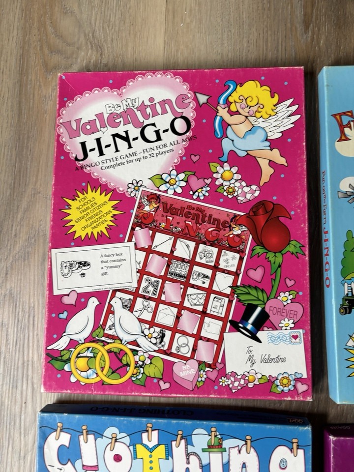 Lot of JINGO Bingo Style Game - Thanksgiving, Valentines, Farm, Food ...