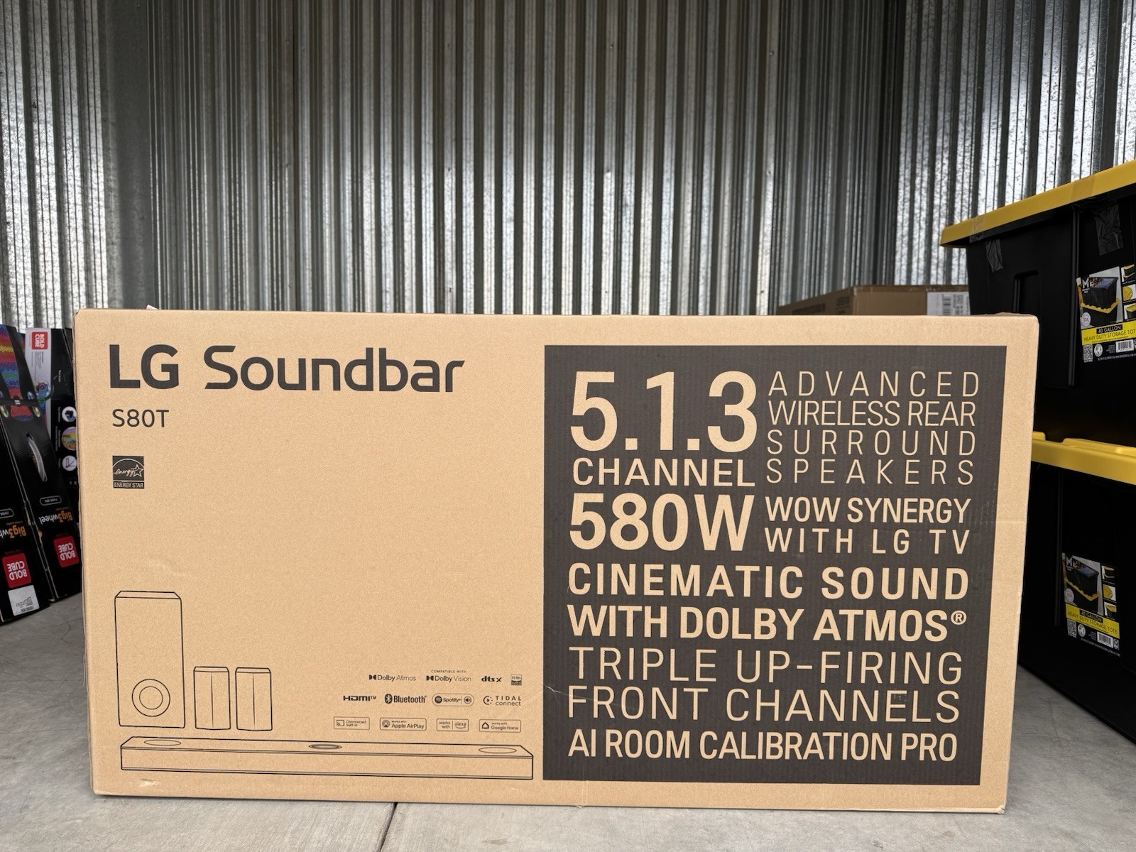 New LG S80TR 5.1.3Ch. Home Theater Soundbar, Subwoofer, & Rear Speakers ...