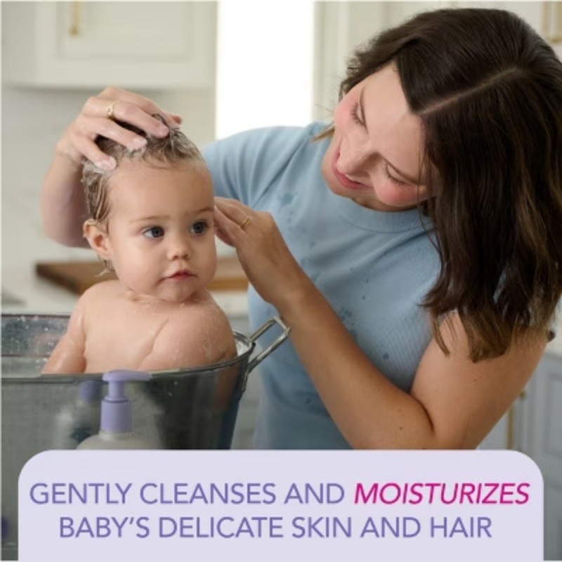 Baby Jergens Calming Head-to-Toe Tear-Free Foam Shampoo and Body Wash ...