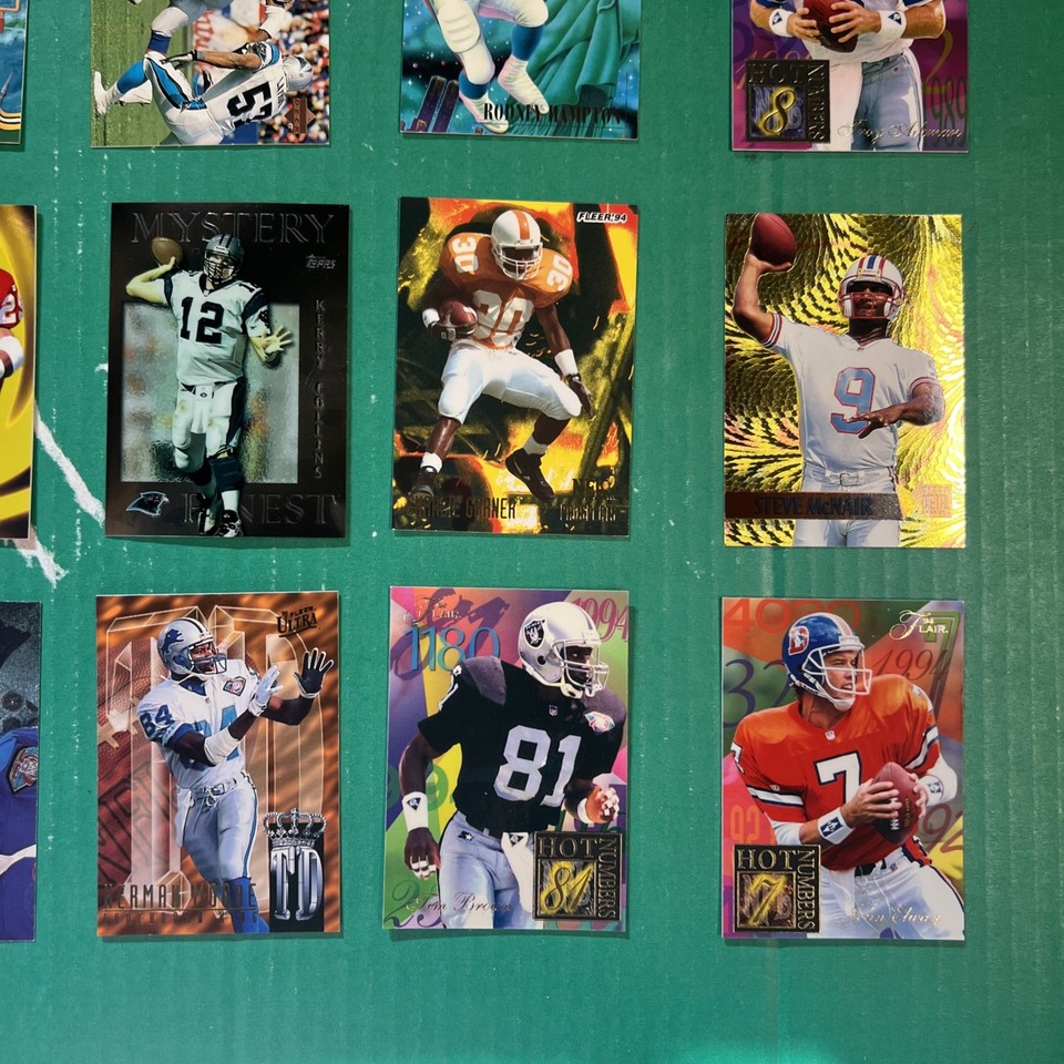 90's NFL 45 Card Insert Lot. All Cards Inserts. Many Hard To Find And ...