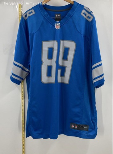 Nike Mens Blue On Field x NFL Detroit Lions Campbell 89 Football Jersey ...