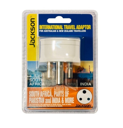 Jackson Outbound Travel Adaptor South Africa India Pakistan (Large Pin ...