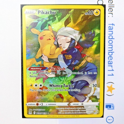 Pikachu ULTRA RARE card Trainers Gallery TG05/TG30 Lost Origin 2022 ...