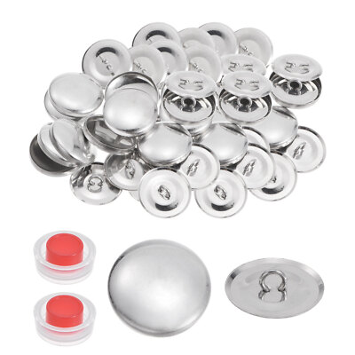 40 Sets Self Cover Button Kit 23mm Aluminum Button with 2 Tools | eBay ...