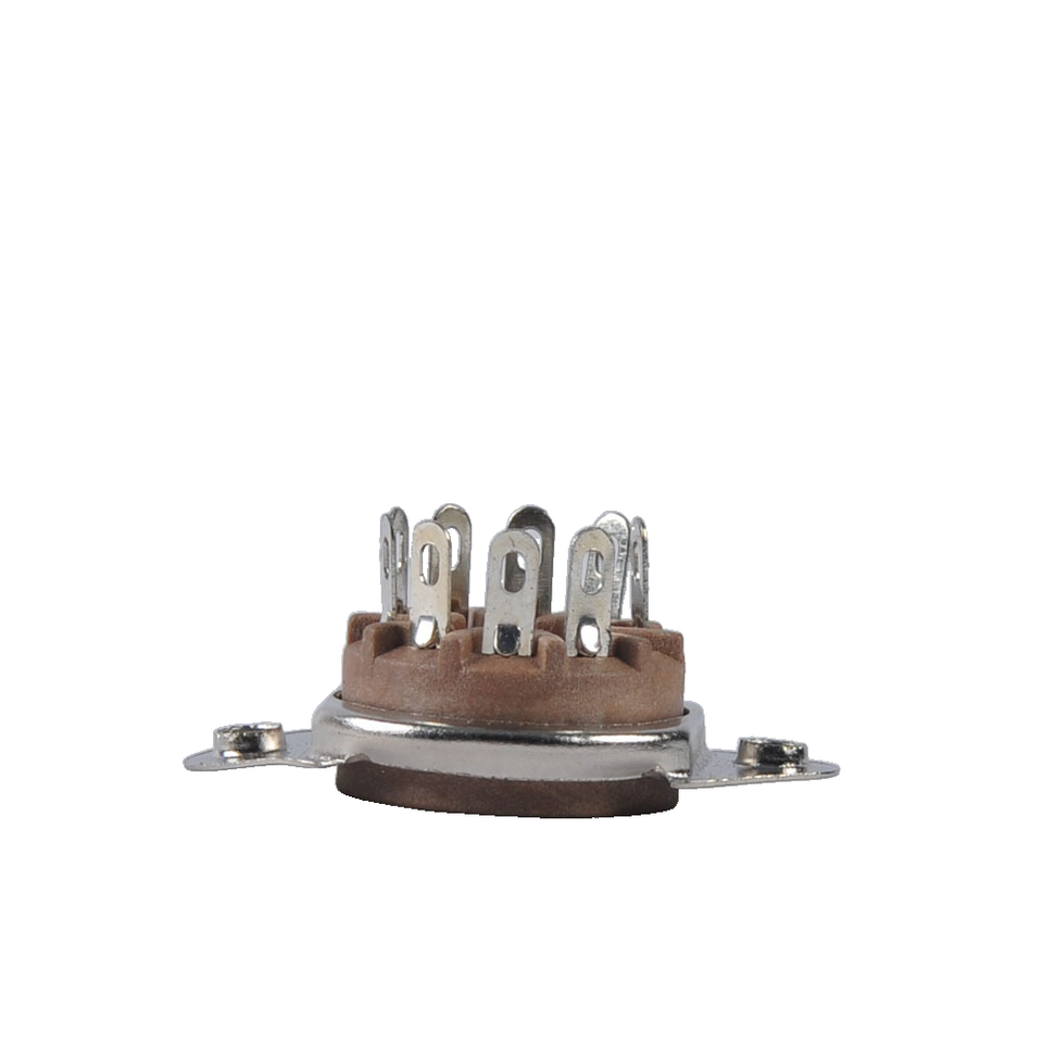 2pcs 9pin Belton Tube Socket Bottom Mount for 12AX7 EL84 12AX7 12AU7 ...