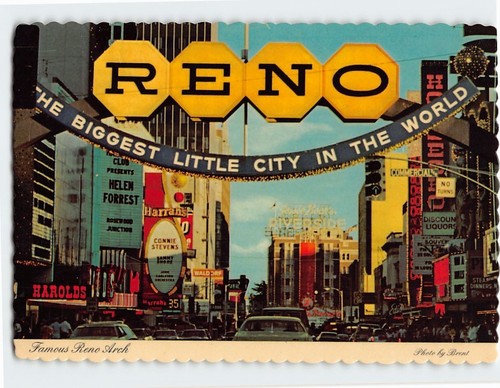 Postcard Famous Reno Arch, Reno, Nevada | eBay