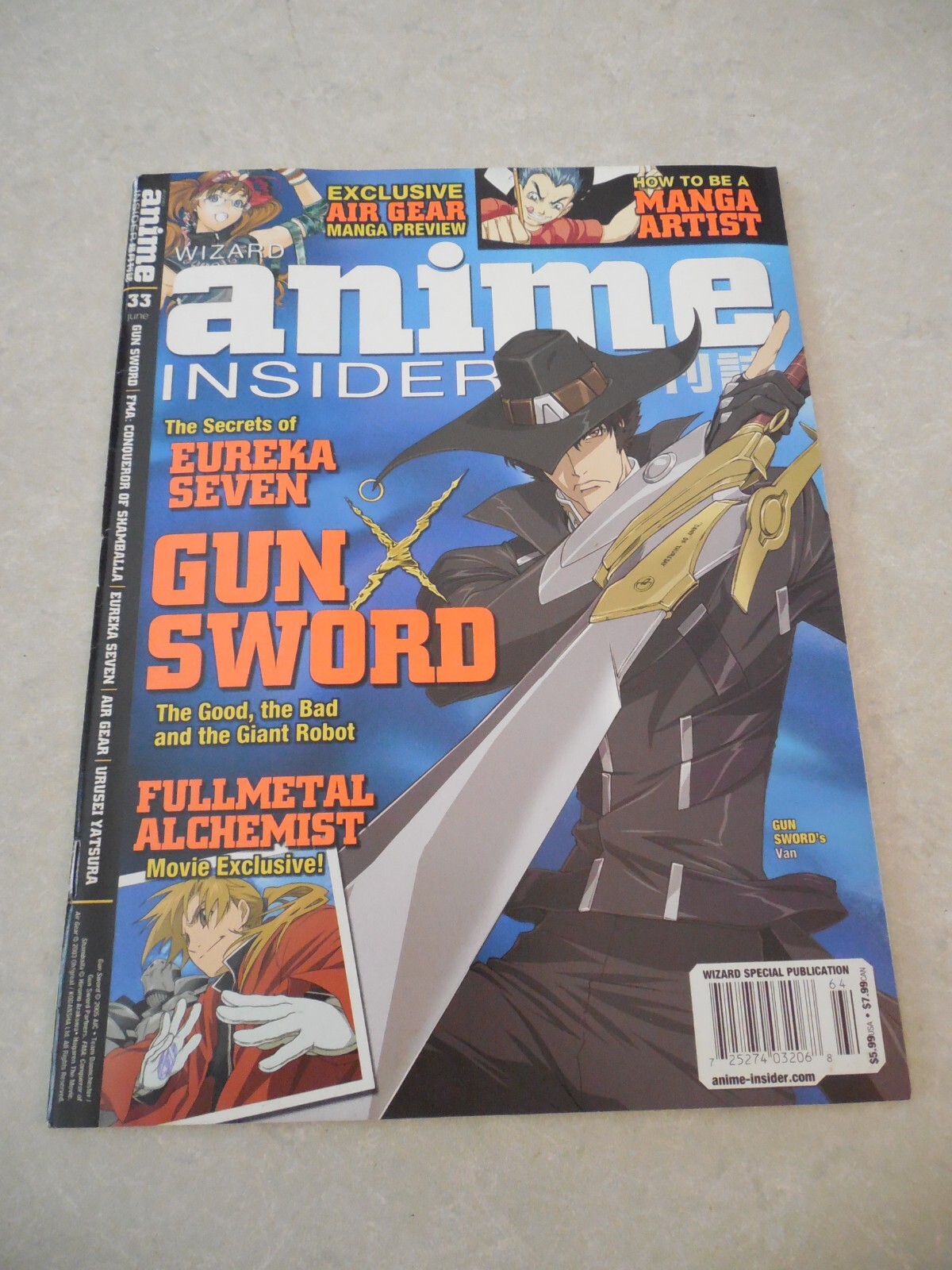 ANIME INSIDER Magazine #33, JUNE 2006, THE SECRETS OF EUREKA SEVEN GUN ...