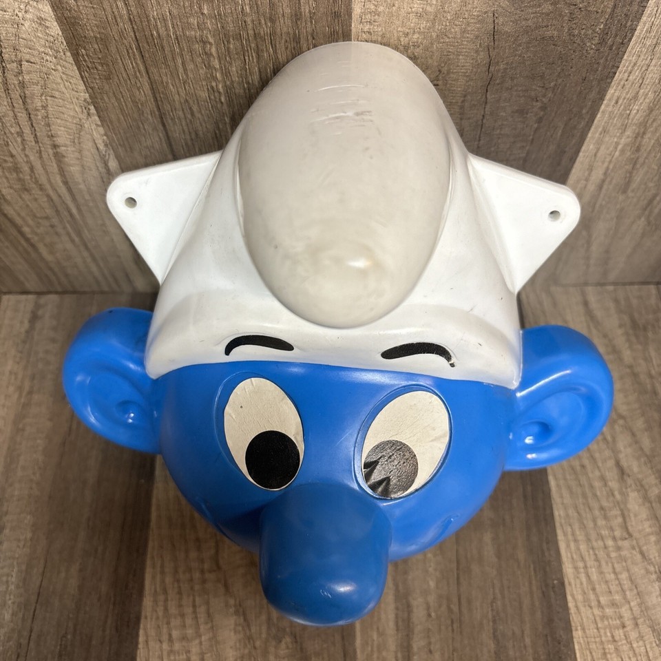 Smurf Power Cycle Big Wheel Front Face Plate Part Coleco Smurfs Ride On ...