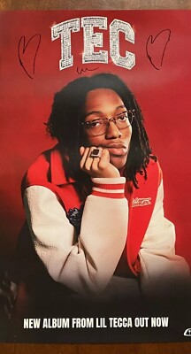 Rapper Lil Tecca Autographed TEC The Album 11x17 Poster W/PROOF | eBay