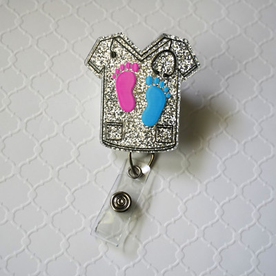 Pediatric Nurse Badge Reel Scrubs Badge Reel Cute Retractable Badge ID ...