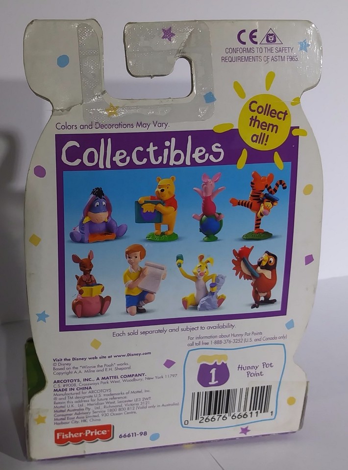 Vintage Fisher Price Pooh Collectible Winnie the Pooh Figure NEW 1999 ...