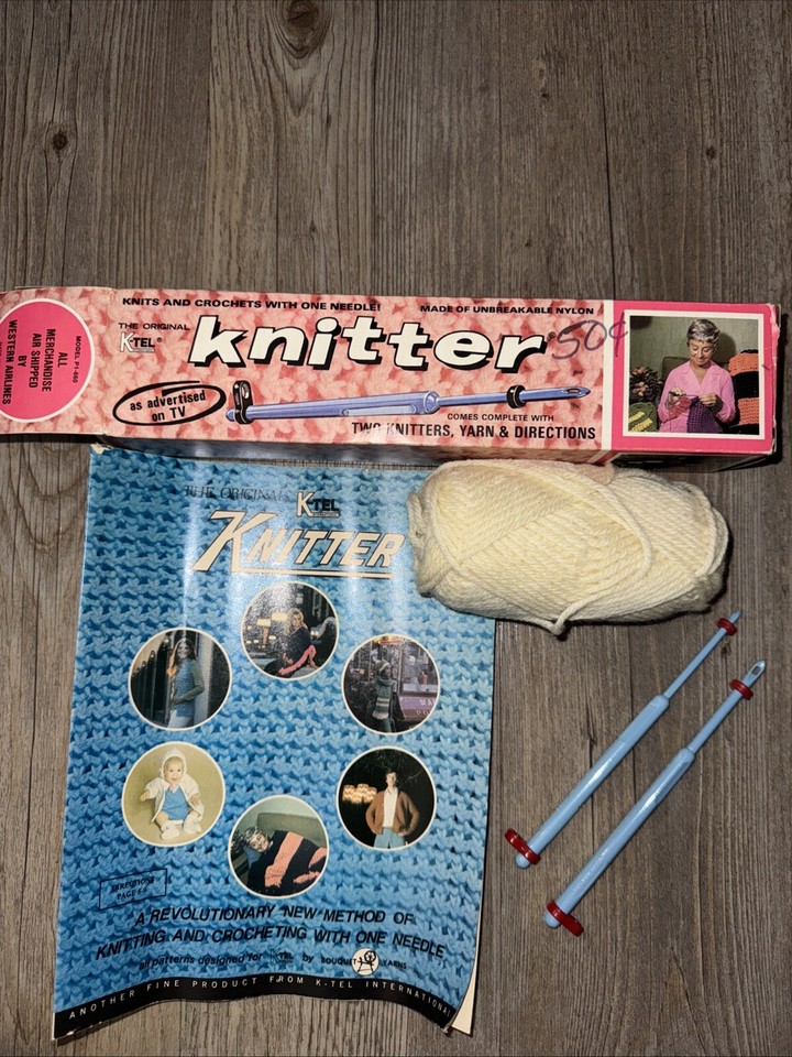 The Original Vintage K-Tel Knitter Complete in Original Box, As Seen On ...