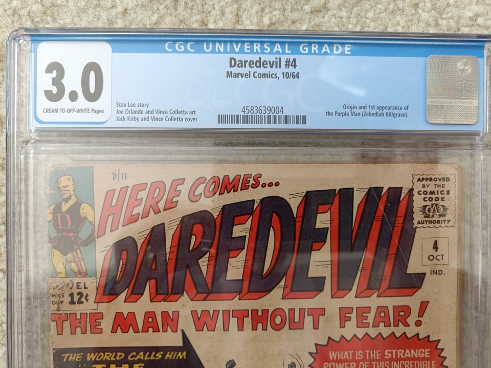 Daredevil #4 CGC 3.0 (1964) great silver age comic! | eBay