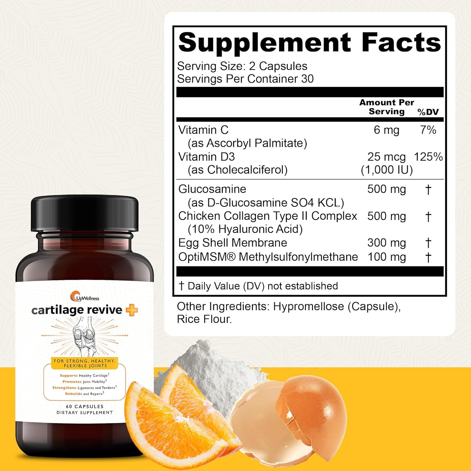 Cartilage Revive + Joint Support Supplement for Men and Women with Type ...