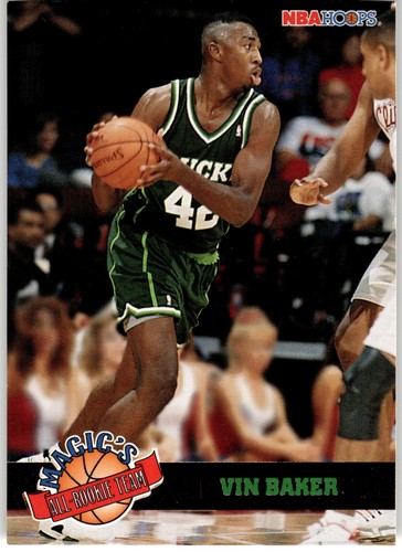 1993-94 Hoops #8 Vin Baker Magic's All-Rookies | eBay