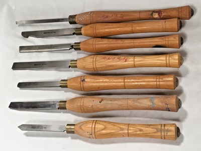 Robert Sorby HSS 7-pc. Wood Turning Lathe Tool Chisel Set Sheffield ...