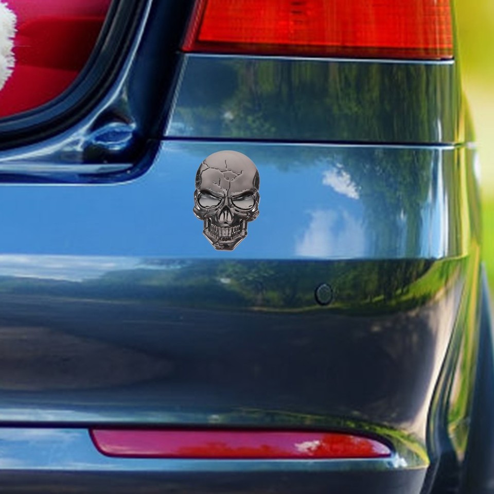 2pcs Car Stickers Vehicle Skull Decorative Skull Stickers Car Decals ...