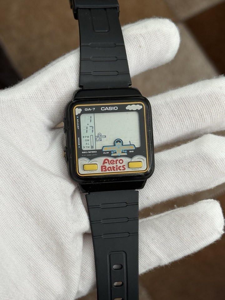 Rare Vintage Casio Aero Batics GA-7 Digital Game Watch Module 688 JDM ...