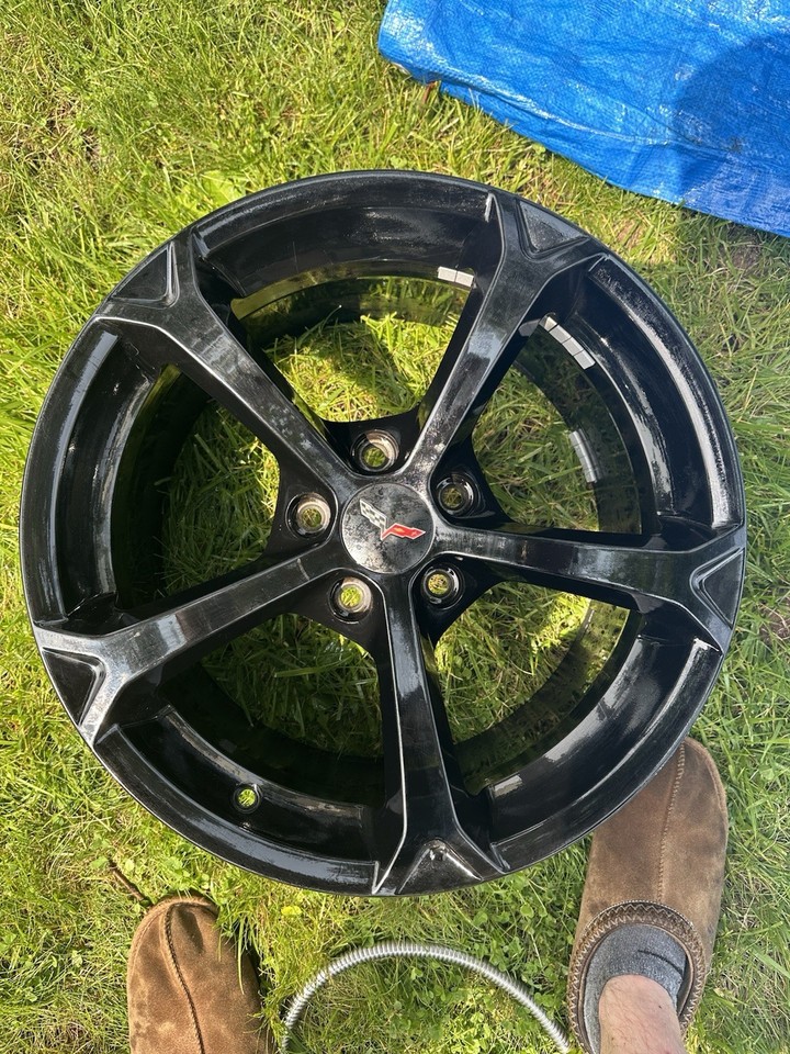 GM OEM Corvette C6 Grandsport Grand Sport Z06 ZO6 Black 3LT Wheels Rims ...