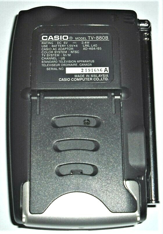 Casio Tv-880b Portable Pocket Color TV Uhf/vhf for sale online | eBay