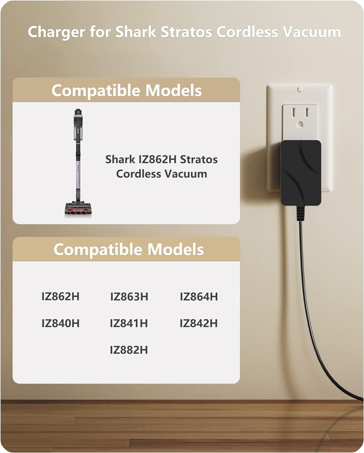 AC Adapter Charger For Shark Vacuum Charger DK33-288080H-U Power Supply ...
