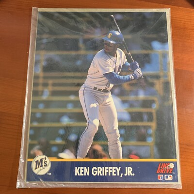 1991 Impel Line Drive 8x10 Action Photo Ken Griffey Jr Mariners HOF MLB ...