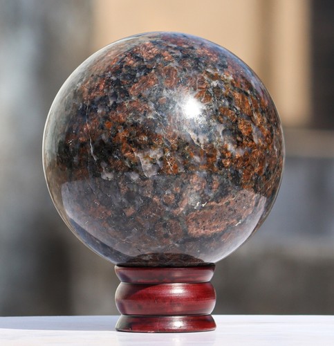 125MM Blue Iolite Cordierite Sphere Stone Of Muses Water Sapphire ...