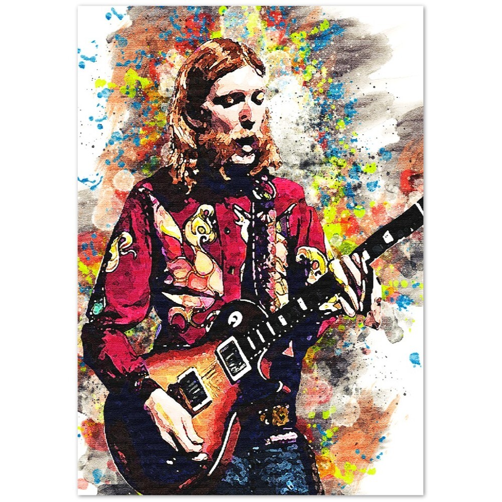 Duane Allman Poster Allman Brothers, Gregg Allman, Duane Allman, Art