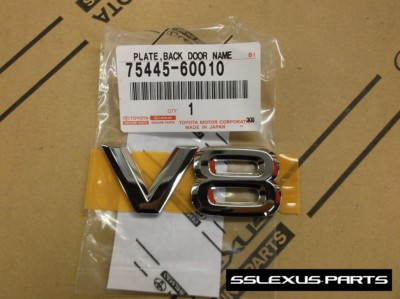Lexus LX470 (1998-2007) OEM Genuine REAR Trunk Door "V8" LOGO BADGE ...