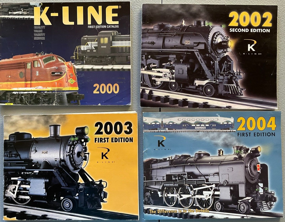 Lot 8 K-Line Electric Trains Catalogs Catalog Model Railroading - 1999 ...