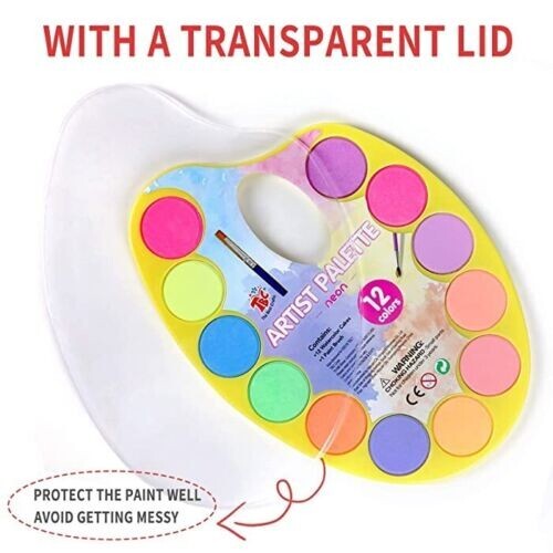 36 Colors Watercolor Paint Set with Brush and Pallets for Artists ...